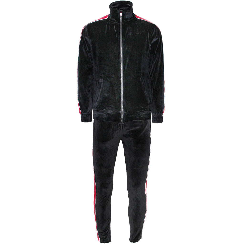 Men's Rebel Minds Velvet Tracksuit 2 Piece Set – DSTNY LA